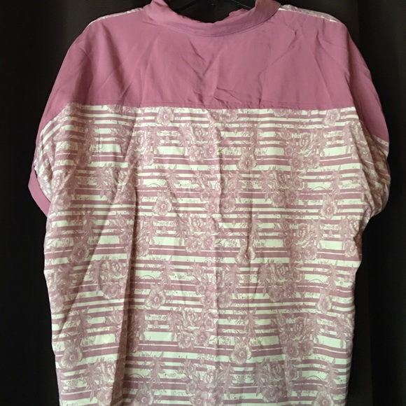 LuLaRoe | Tops | Lularoe Amy Button Top Pink Ivory Floral M Nwt | Poshmark